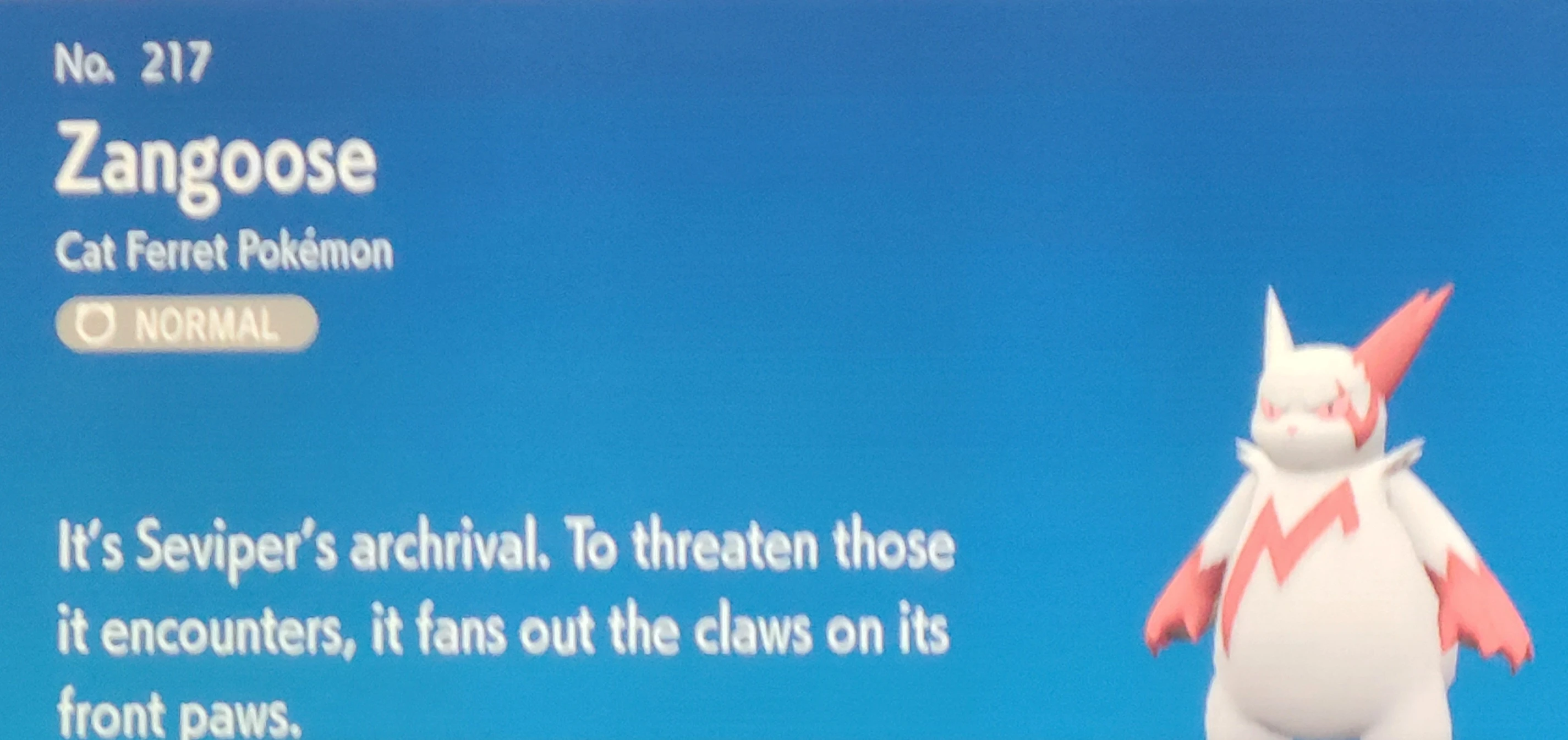 WAIT ZANGOOSE HAS RETRACTABLE CLAWS? | Fandom