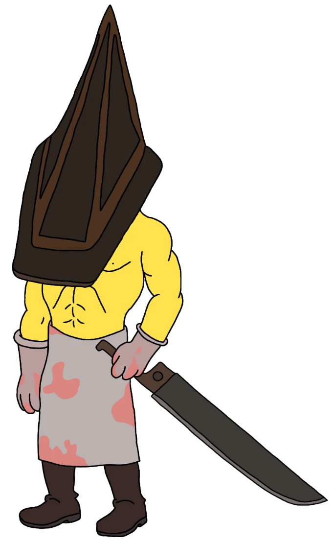 Pyramid Head in The Simpsons artstyle | Fandom