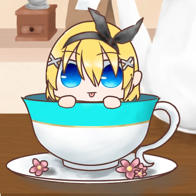 Not sure what to post, so here's a tiny Rin in a teacup. | Fandom