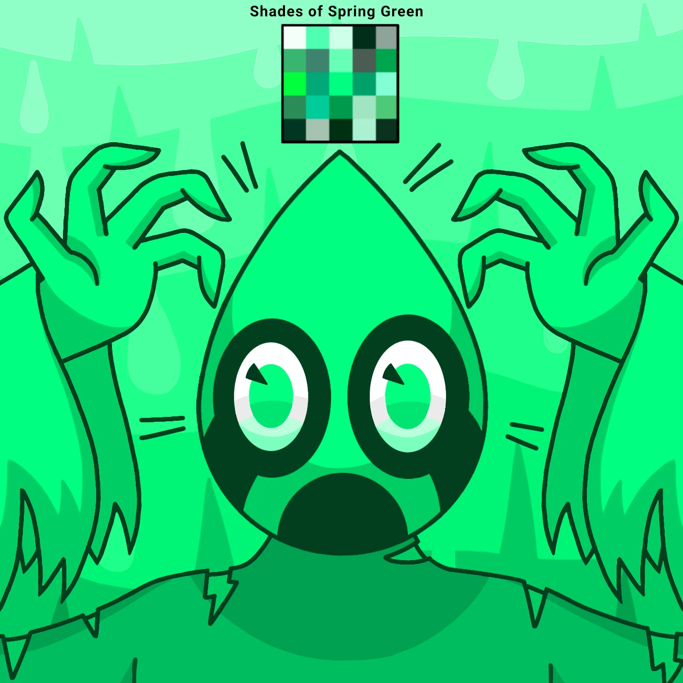 Ghost gurl Spring Green~! (OC) 💚 🩵 | Fandom