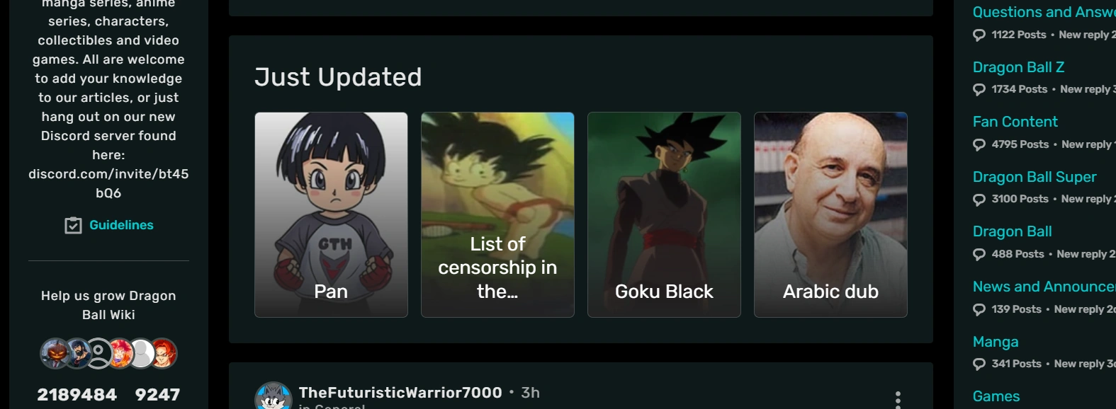 What a lineup of updated topics | Fandom