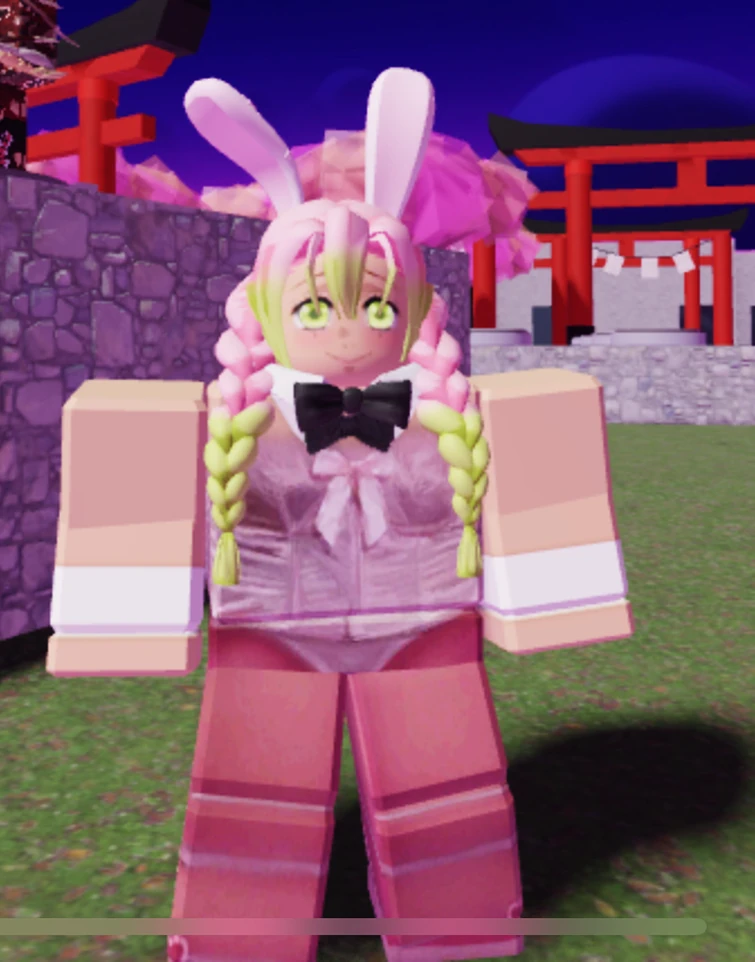 I found a bunny suit mitsuri in Roblox! | Fandom