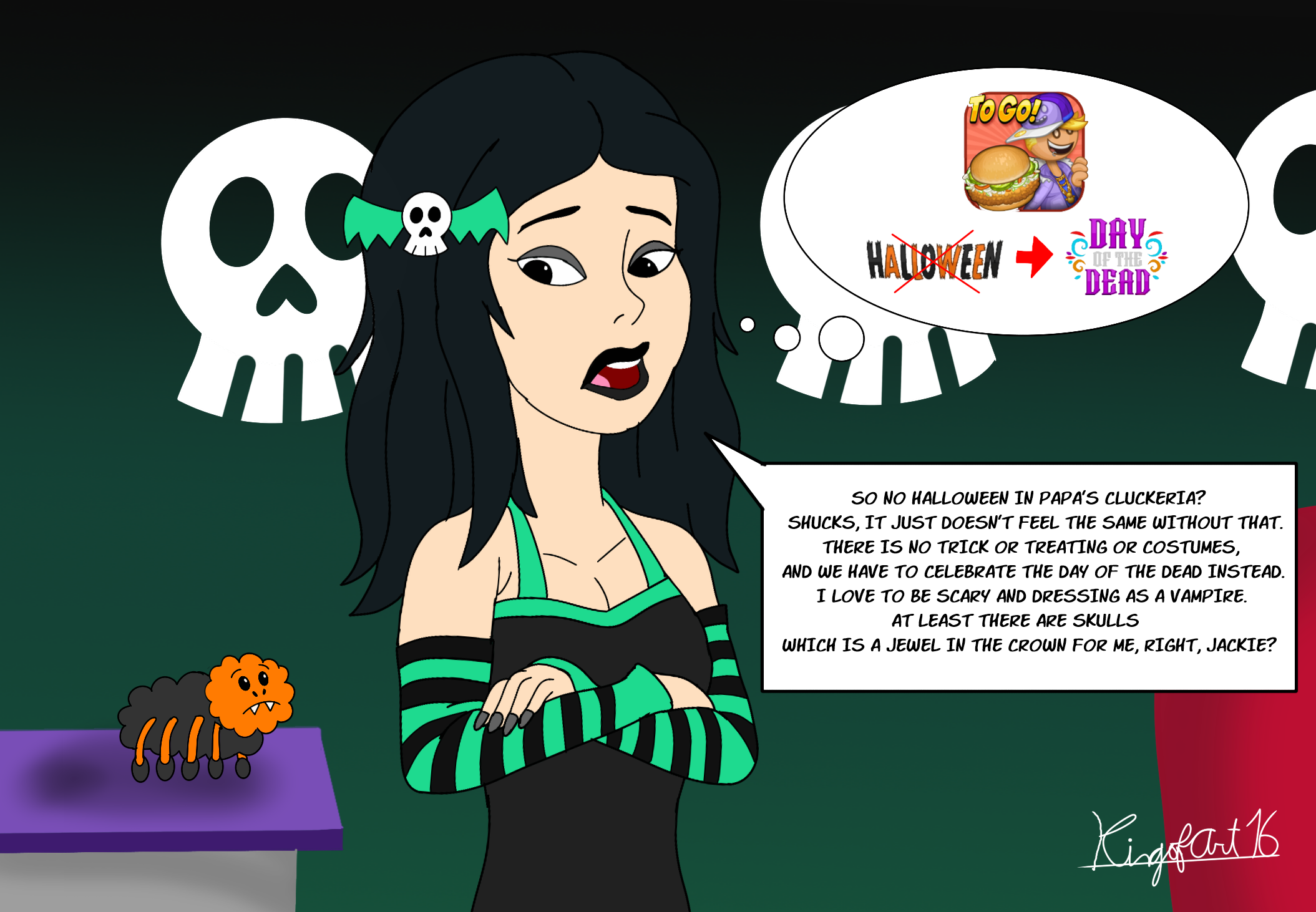 How Willow feels about Day of the Dead replacing Halloween in Papa’s ...