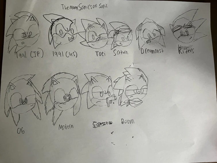 The Many Sonics Of Sonic | Fandom
