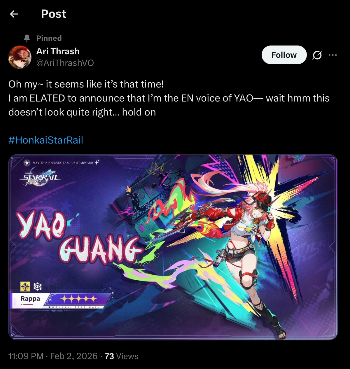 Yao Guang VA: Ari Thrash | Fandom