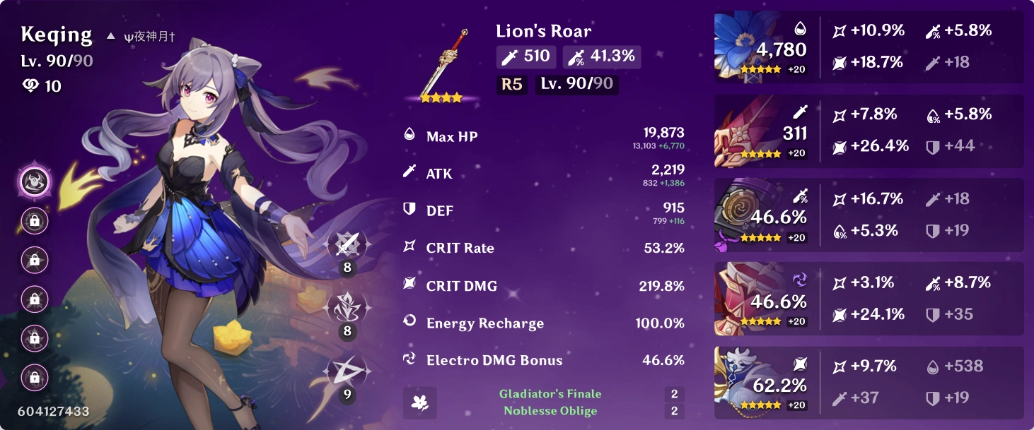 Rate my epic Keqing build | Fandom