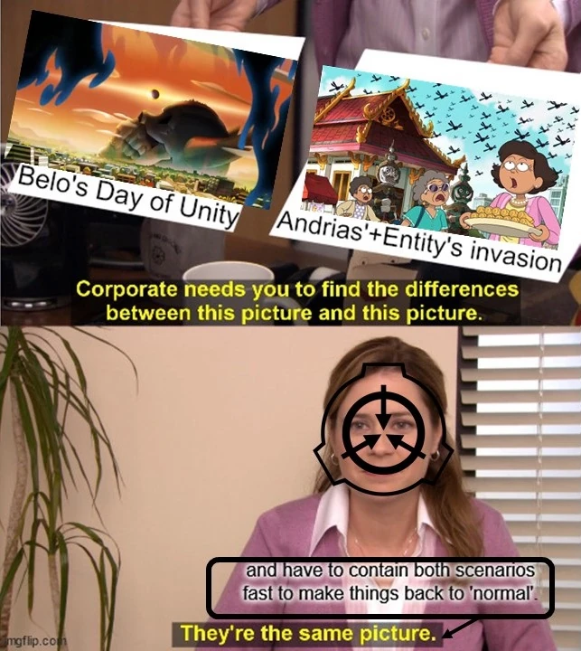 If SCP Foundation is involved, those 2 events from this show &/or ...