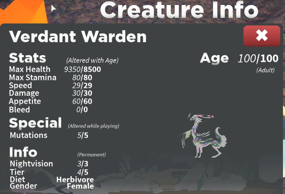 I have the health mutation on the Verdant Warden! | Fandom