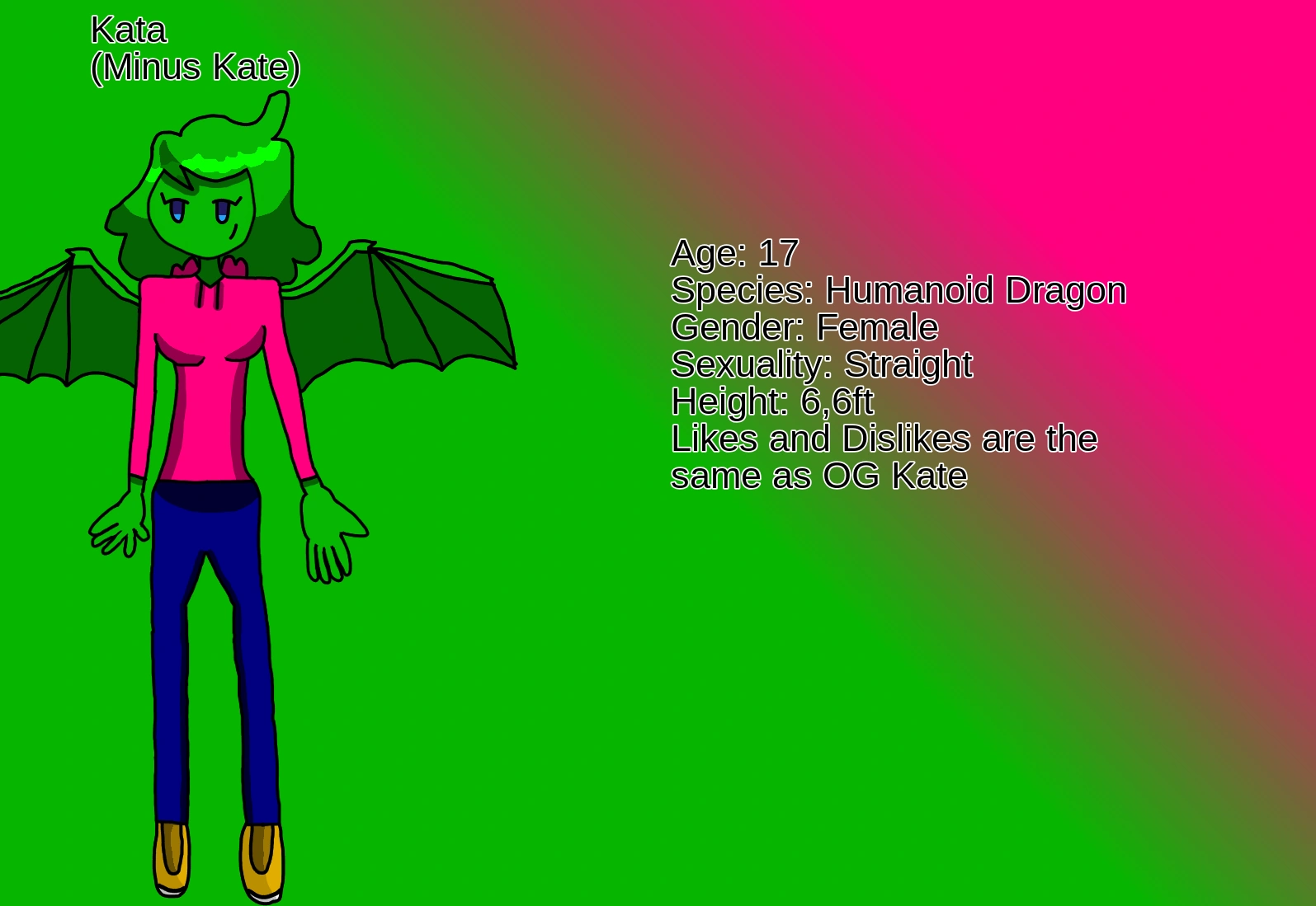 Kata (Aka Minus Kate) Official Reference Sheet | Fandom