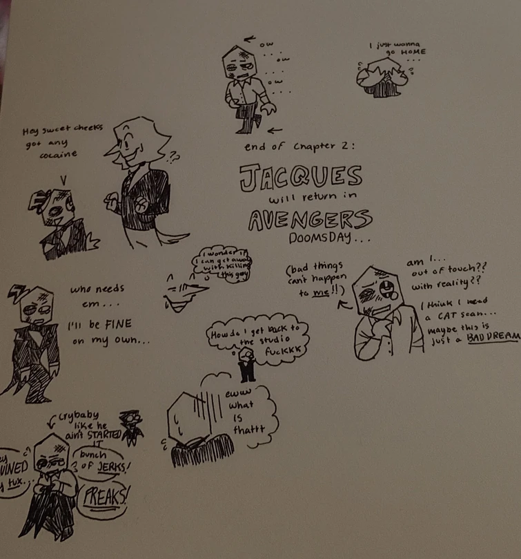 Jacques my boy part III + Fic doodles | Fandom