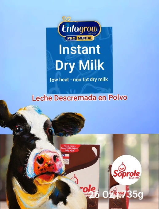 Enfagrow Instant Dry Milk Low Heat Non Fat Dry Milk Leche Descremada en ...