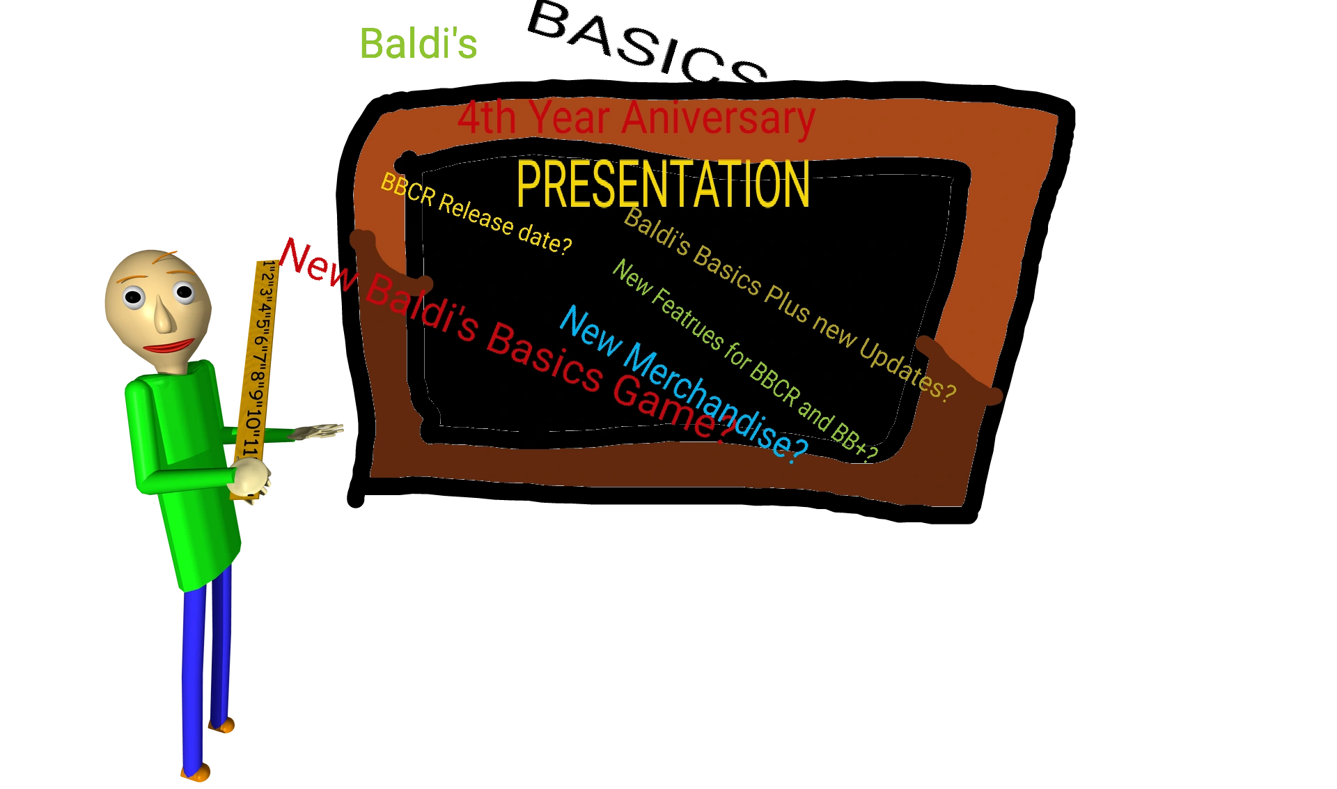 My idea for the 4th aniversary of Baldi's Basics. | Fandom