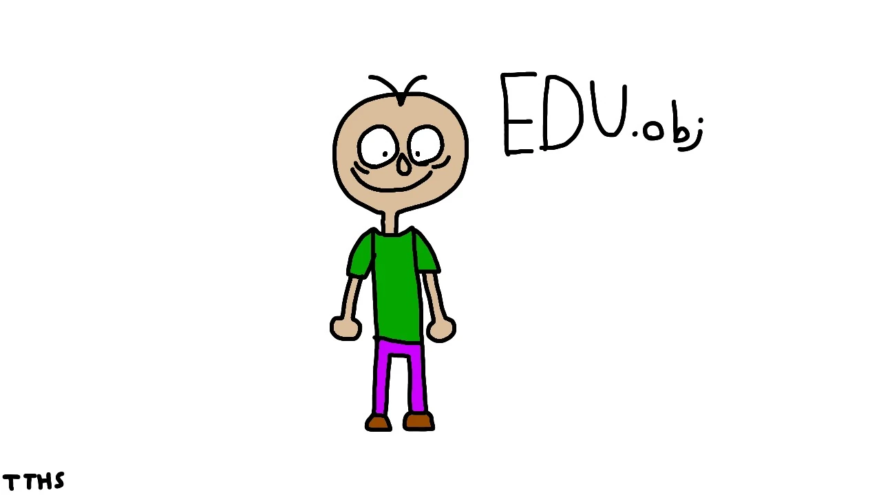 Decided to make my own Baldi exe. EDU.obj. | Fandom
