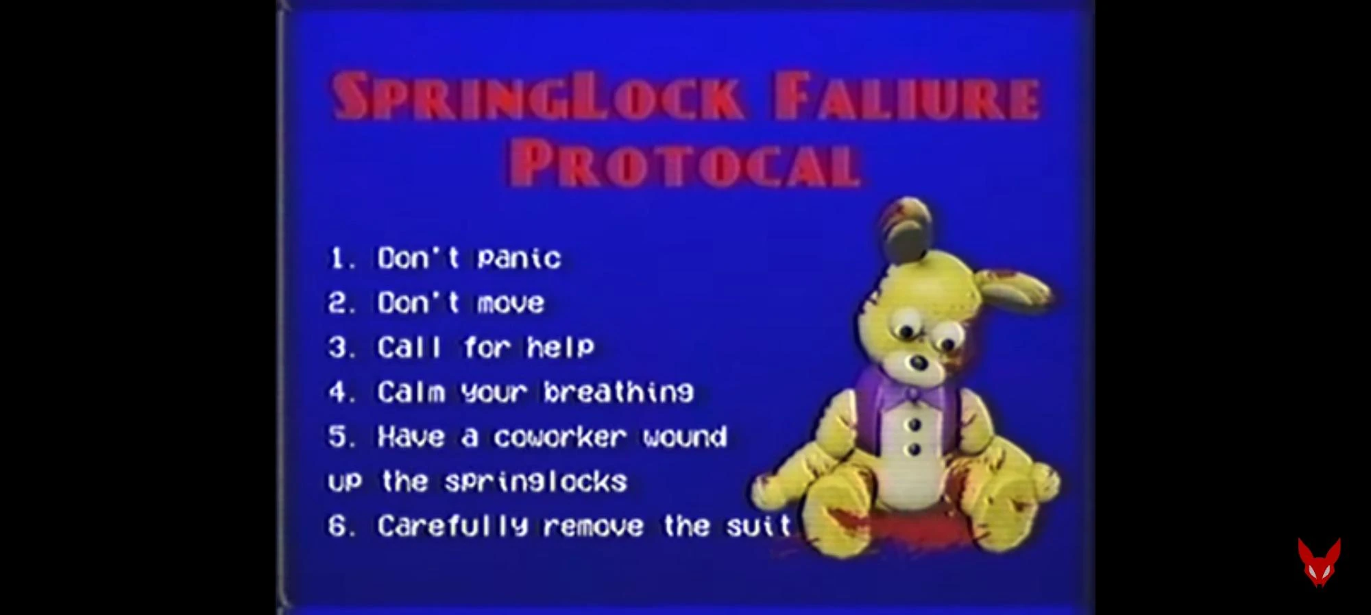 In case if a spring lock failure actually happens to you, remember ...