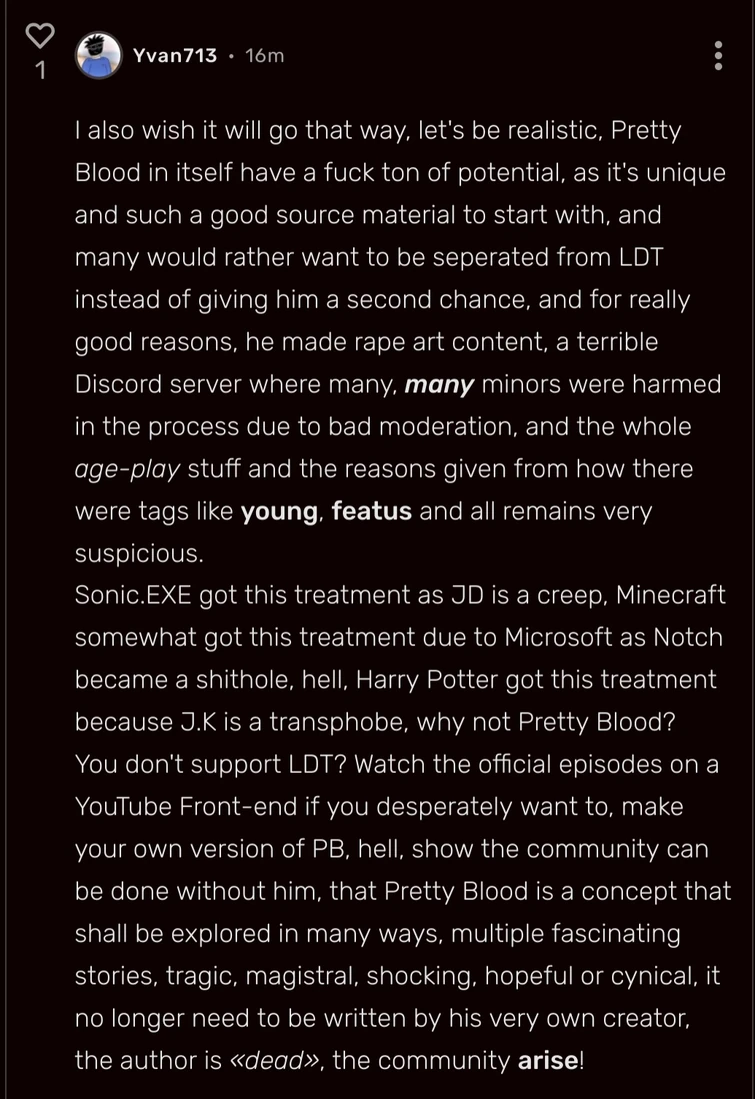 My current position on the LDT's situation | Fandom