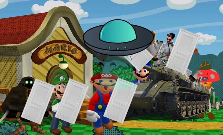 SMG4 Shortened: Mario gets his pingas stuck in the door | Fandom
