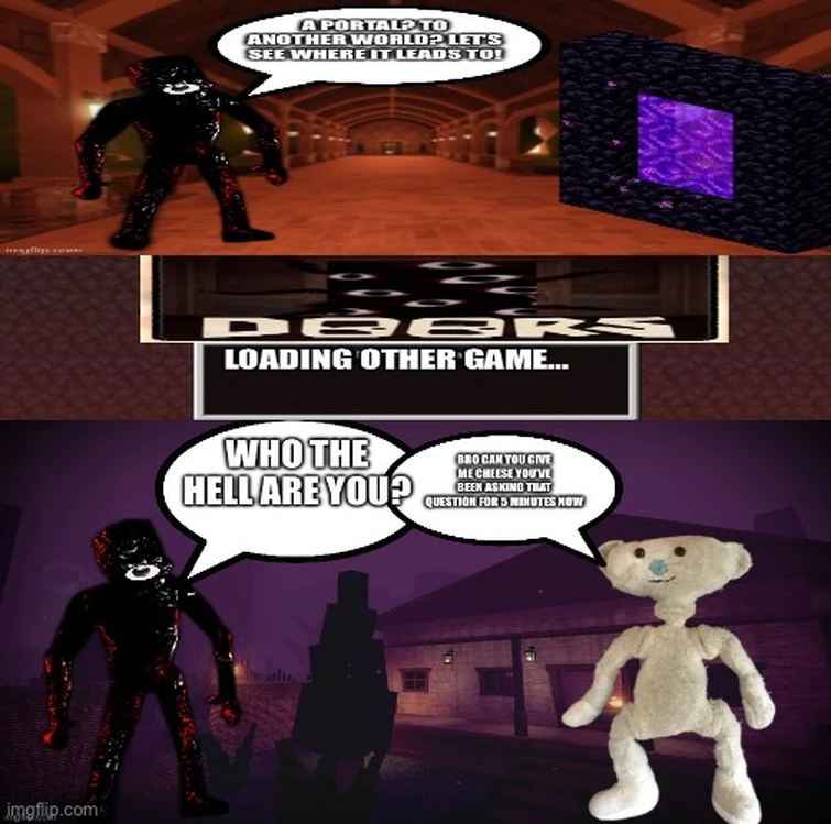 Cursed doors comic 3: seek goes to another Roblox game | Fandom