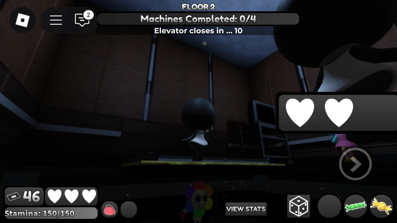 If you glitch the camera through the floor in the elevator you can see ...