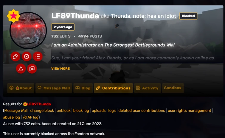 I've been globally blocked apparently | Fandom