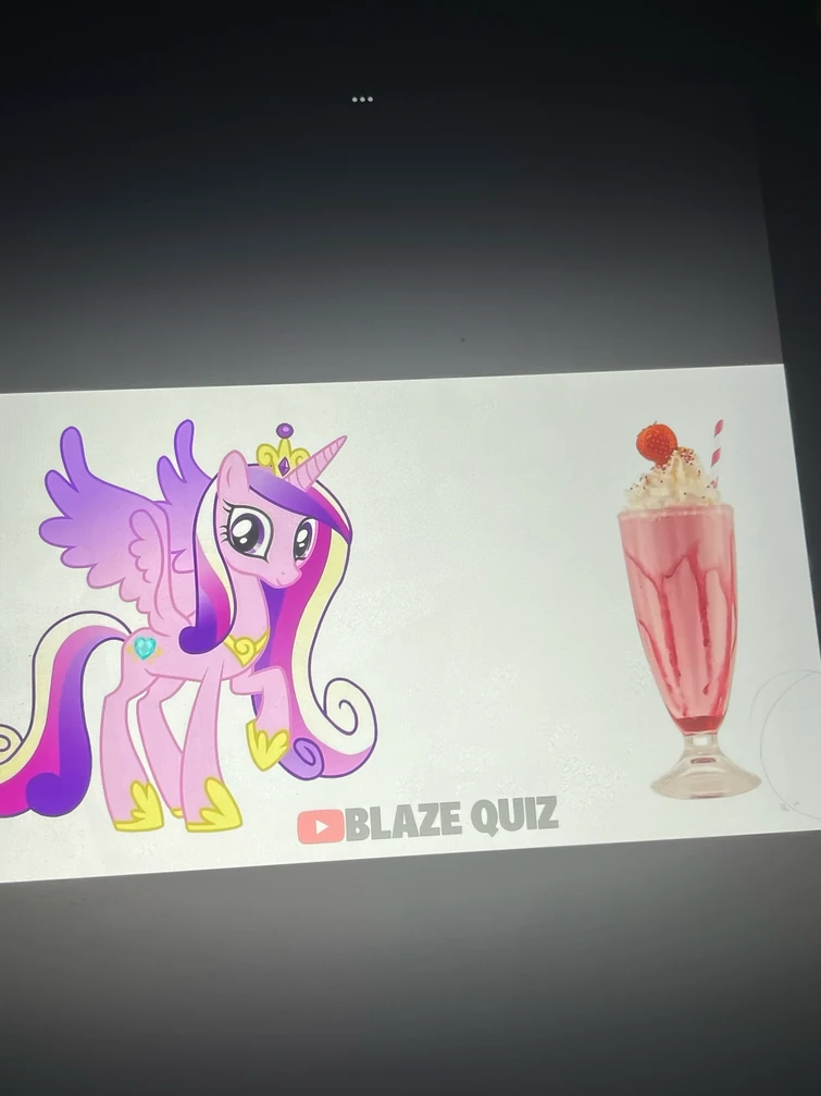 Princess cadence and her pink milkshake | Fandom