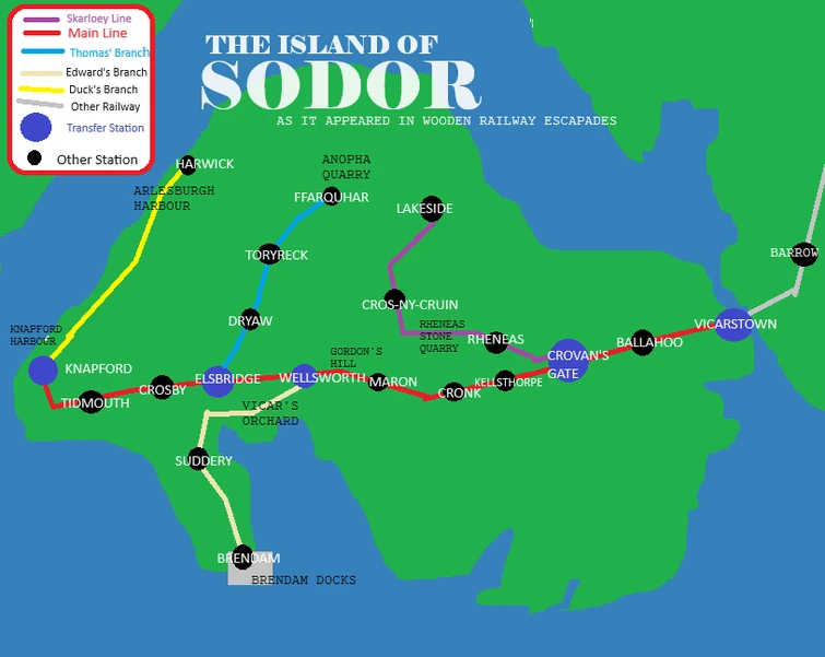 Wooden Railway Escapades Sodor Map | Fandom