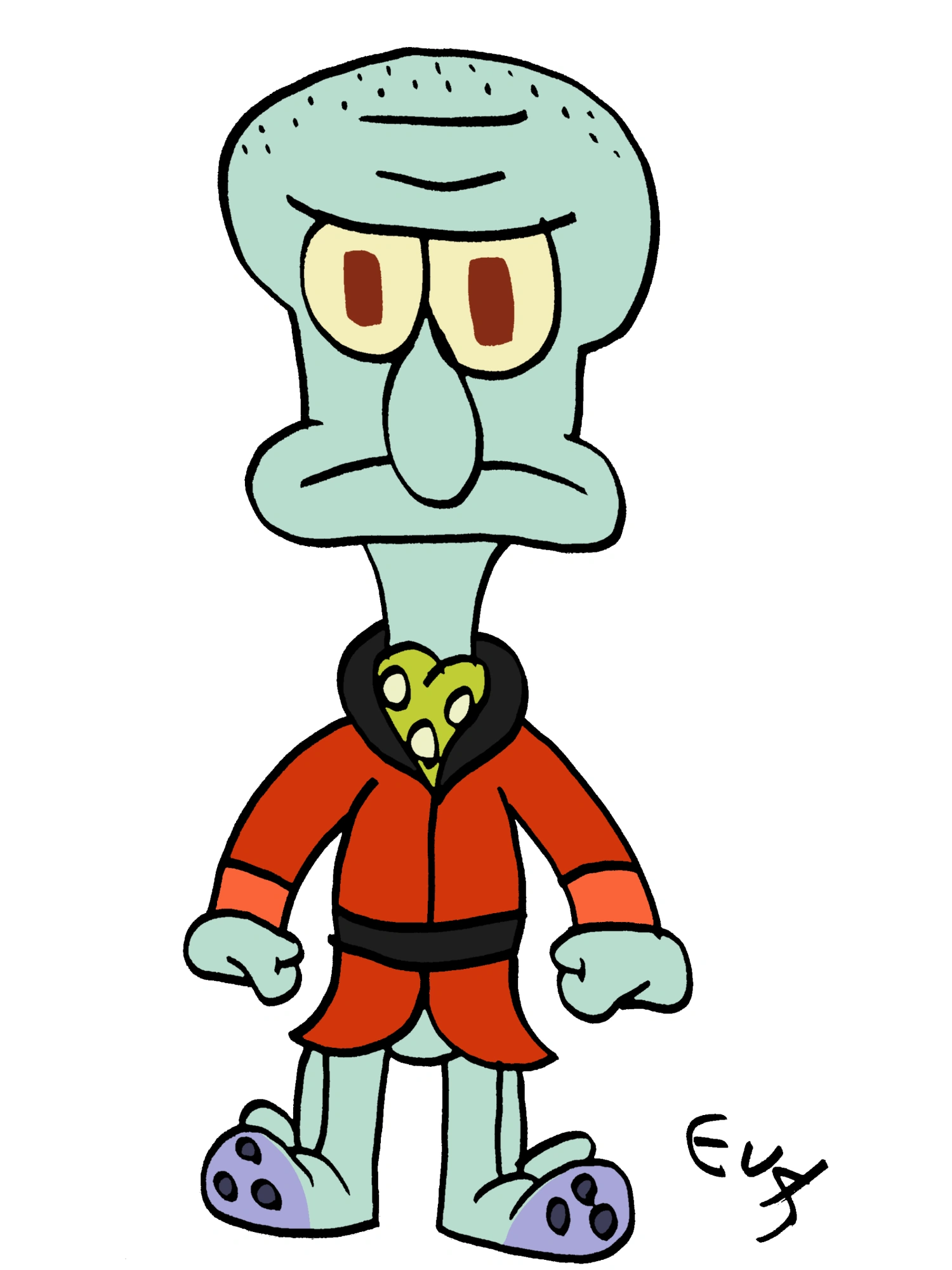 My drawing of Choir Squidward | Fandom