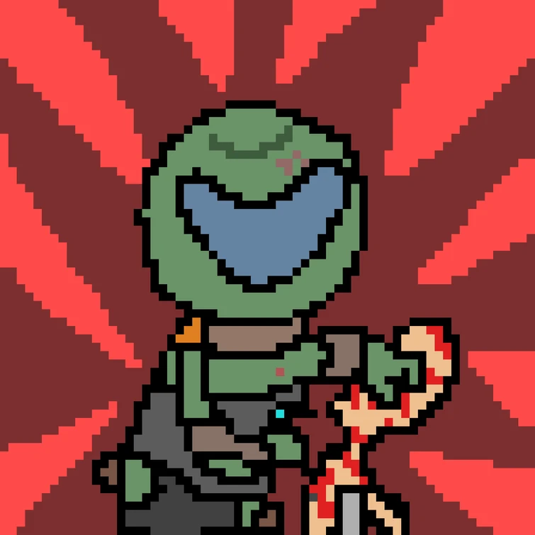 Goofy ahh Ultimate DOOM and skibidi Toilet crossover pixel art | Fandom
