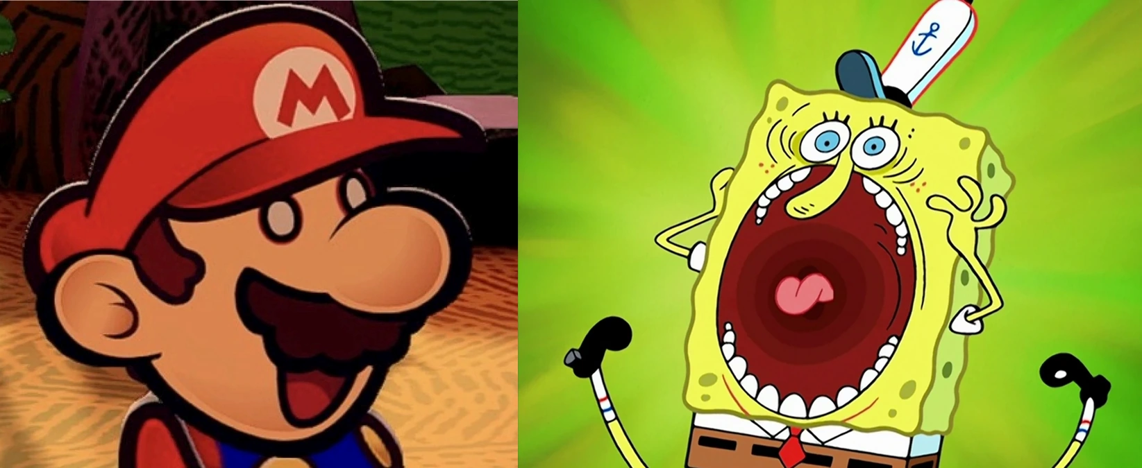 Mario and SpongeBob Shocked! | Fandom