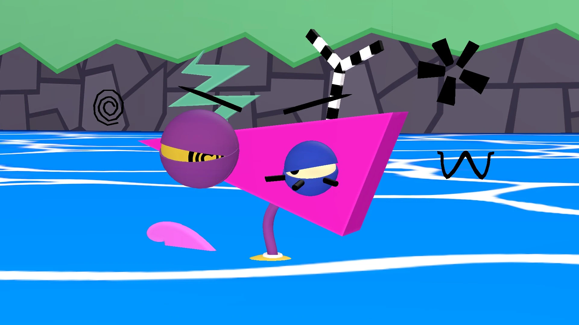 Zooble swimming in water. | Fandom