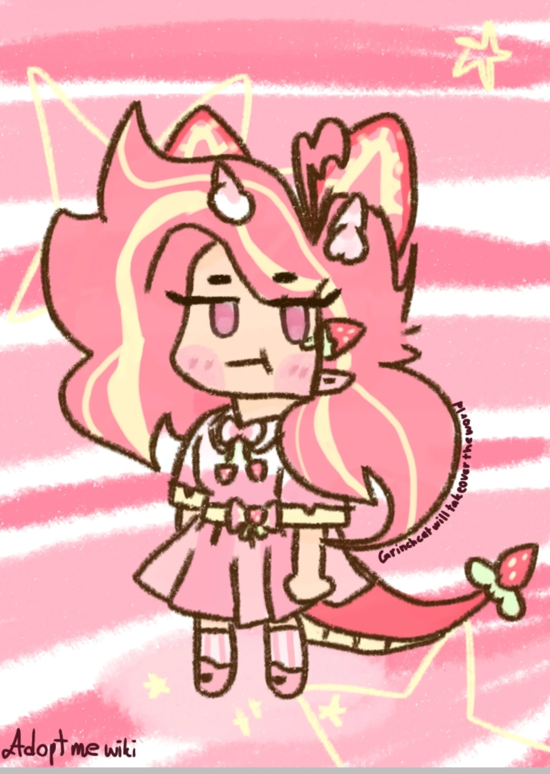 Tried do draw a human strawberry bat dragon | Fandom