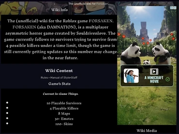 Discuss Everything About FORSAKEN Wiki | Fandom