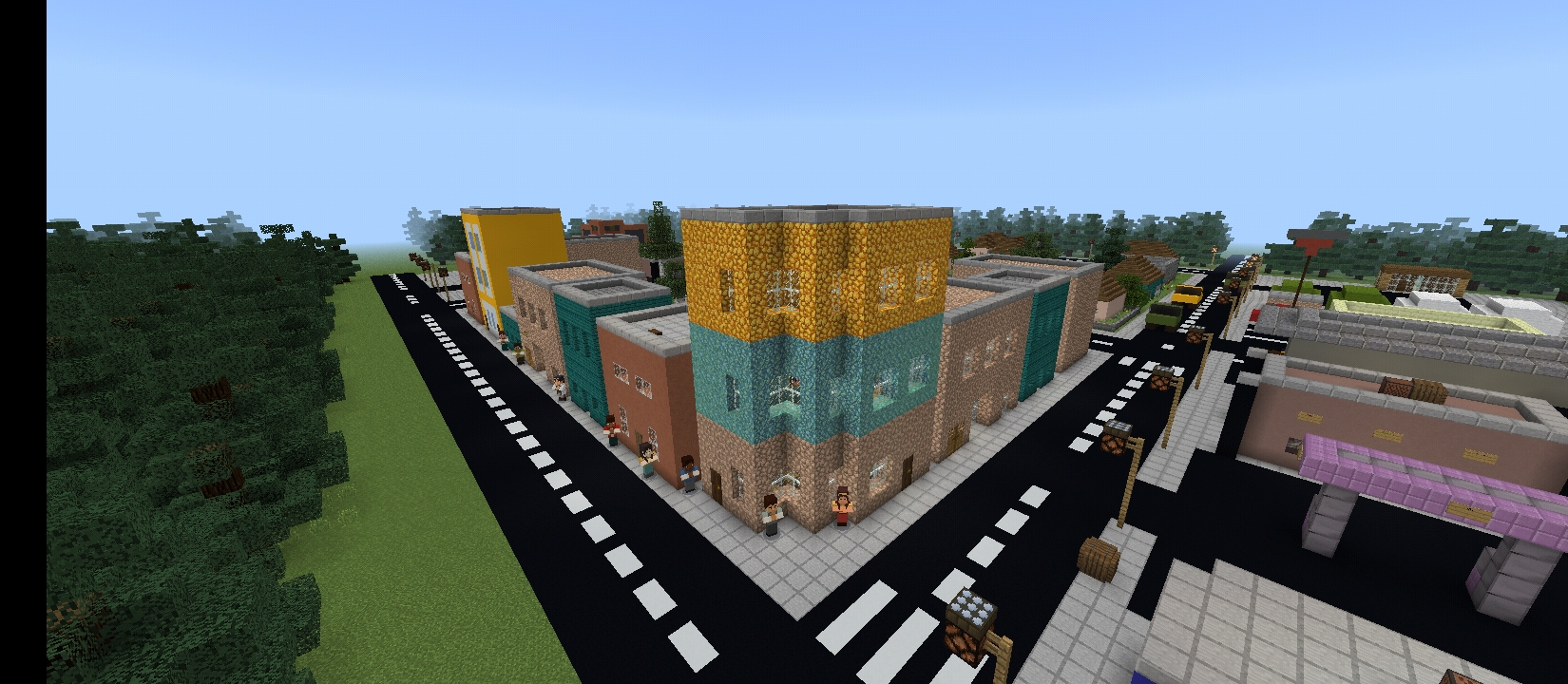 Карта Town3F из Чикен Ган в Майнкрафте / Town3F the map in Minecraft ...