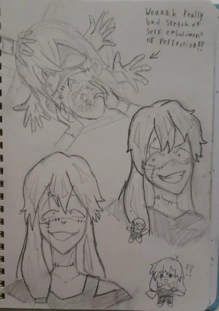 An extremely poor sketch of Self Embodiment of Perfection! | Fandom