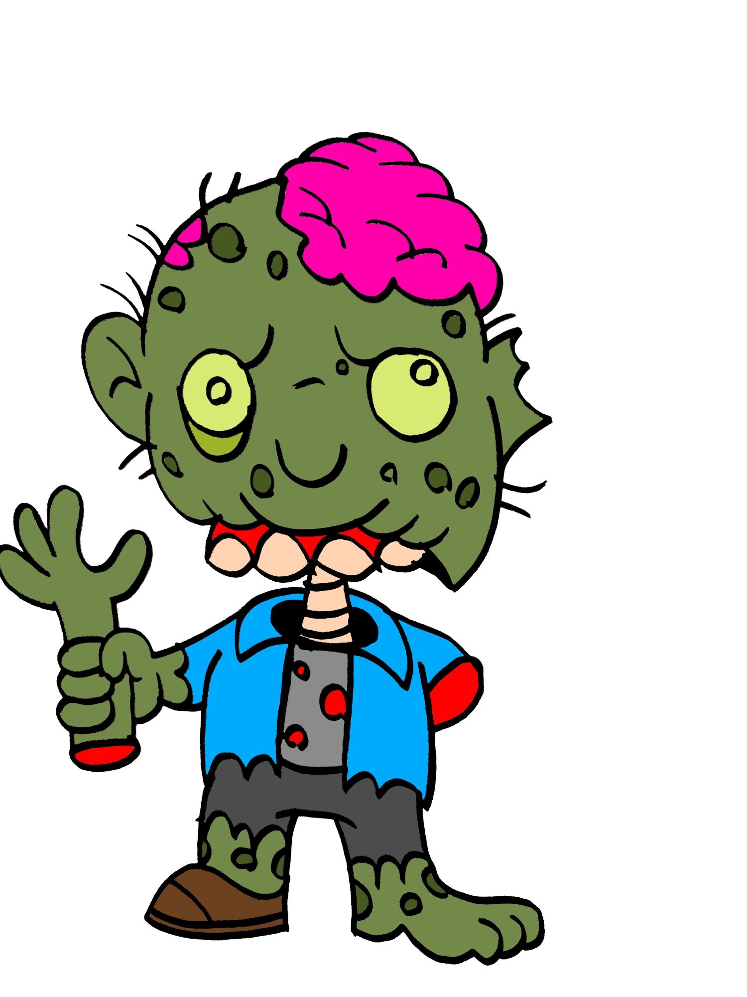 My drawing of a zombie | Fandom