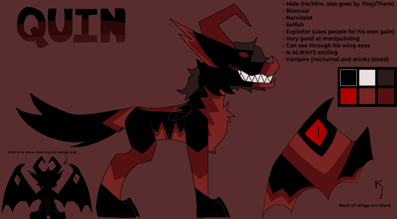 quins finished ref sheet(?) | Fandom