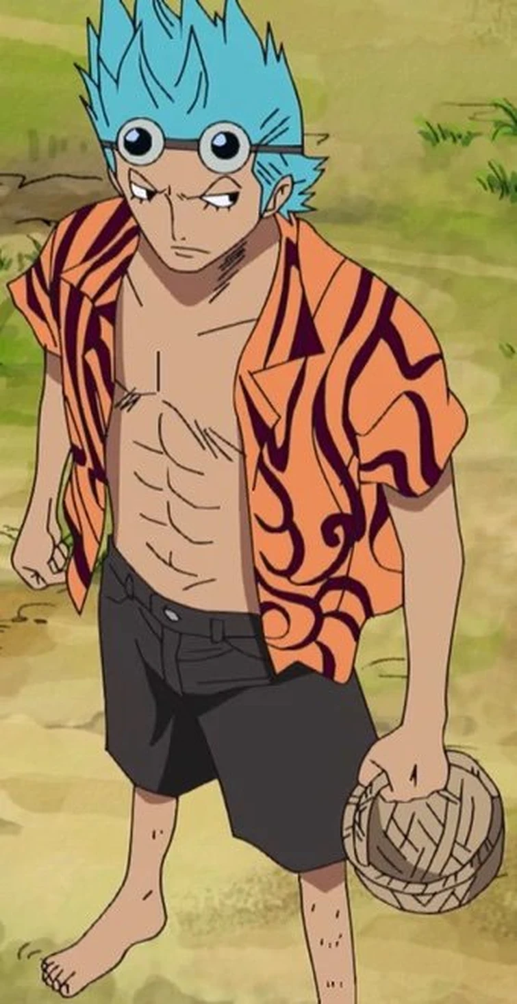 Why does Franky wear girls diving pants everytime he appears in a ...