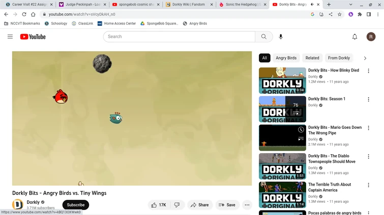 Nothing special, just watching 4 Dorkly Angry Birds videos | Fandom