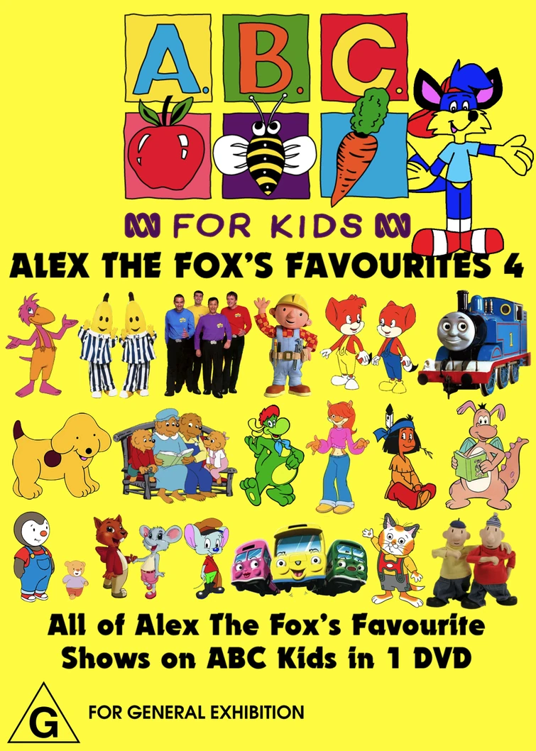 ABC For Kids - Alex The Fox's Favourites 1-6 DVDs | Fandom