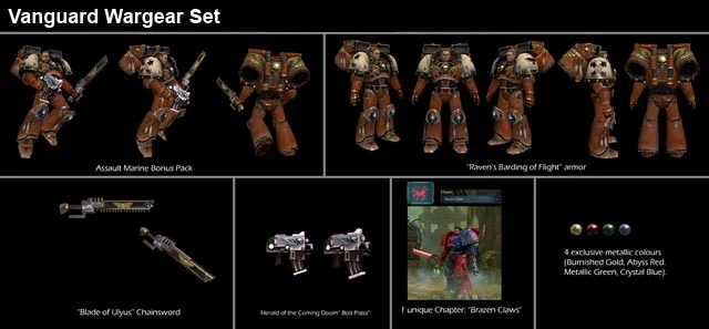 Vanguard Wargear Set | Dawn of War Wiki | Fandom