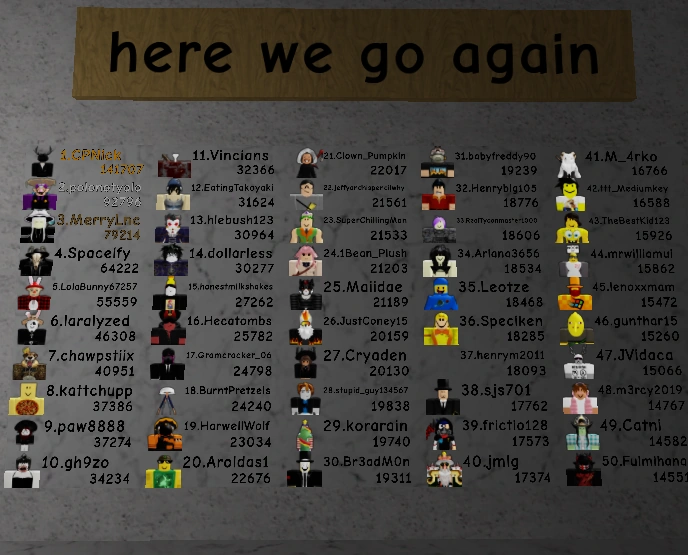 Leaderboards | Da Amazing Bunker Simulator Wiki | Fandom