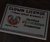 Clown License | Da Amazing Bunker Simulator Wiki | Fandom