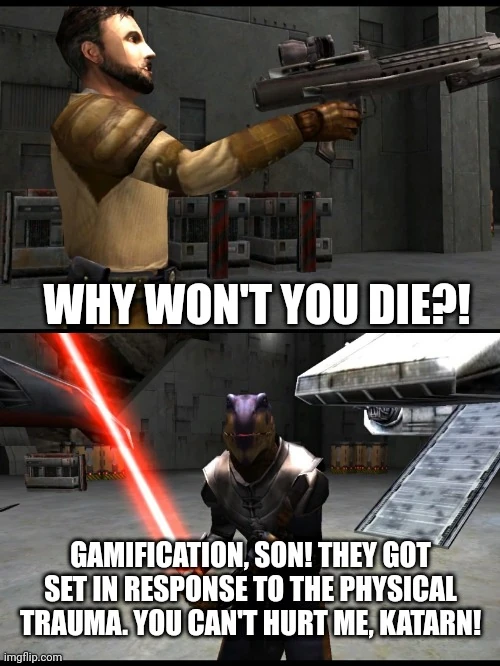 Kyle Katarn's first encounter with Desann in a nutshell | Fandom