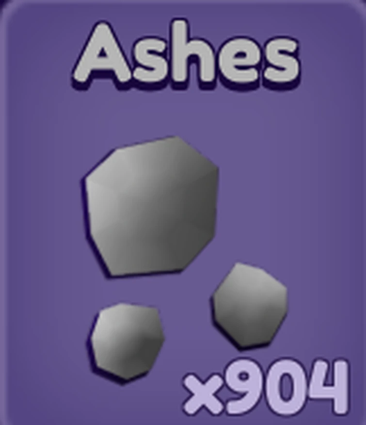 hehehehe finally have my piles of ashes on my main | Fandom