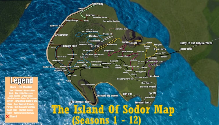 My IOS map. Kinda based off Mitton’s except the East half doesn’t look ...