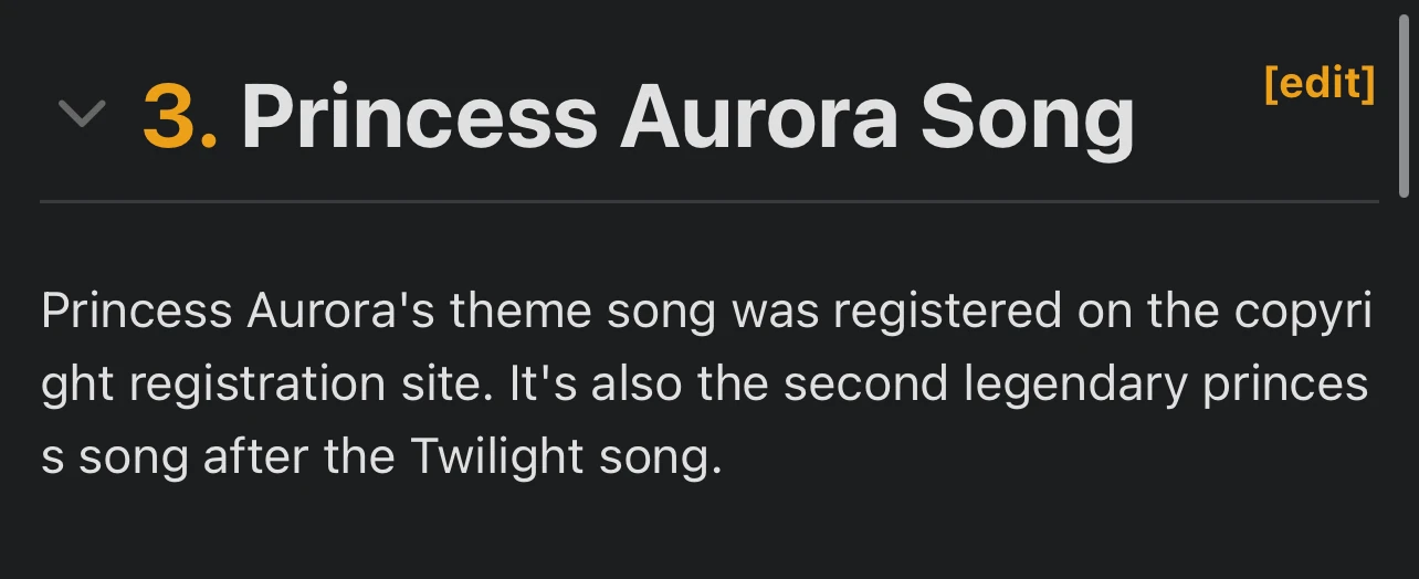 we’re getting a song for princess aurora!!