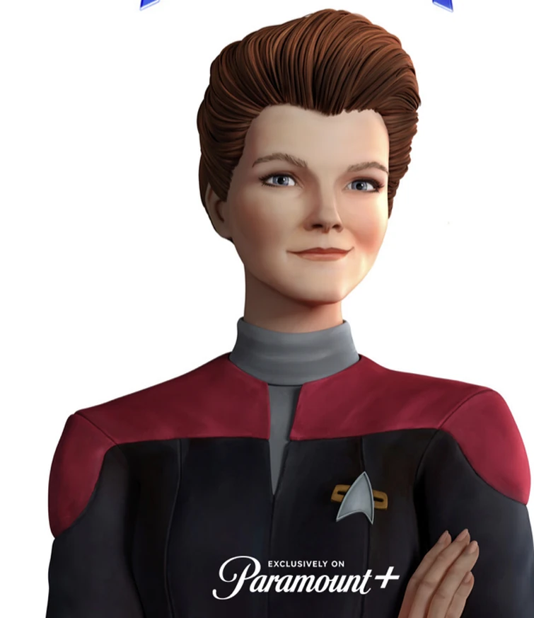 Captain Janeway as a cartoon. | Fandom