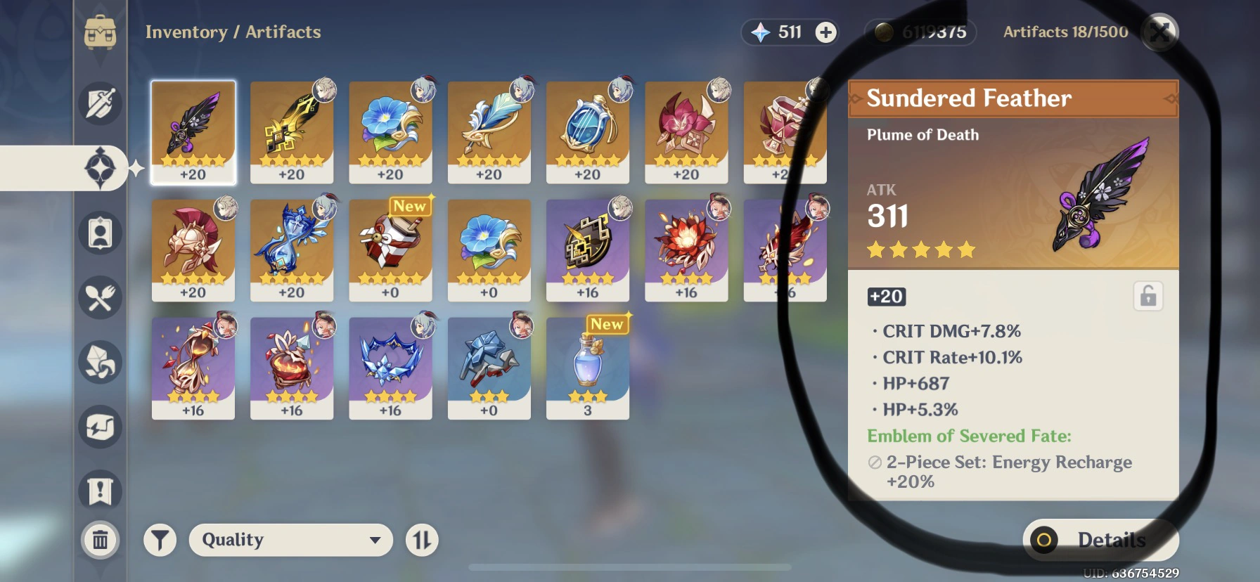 Artifact for Raiden | Fandom