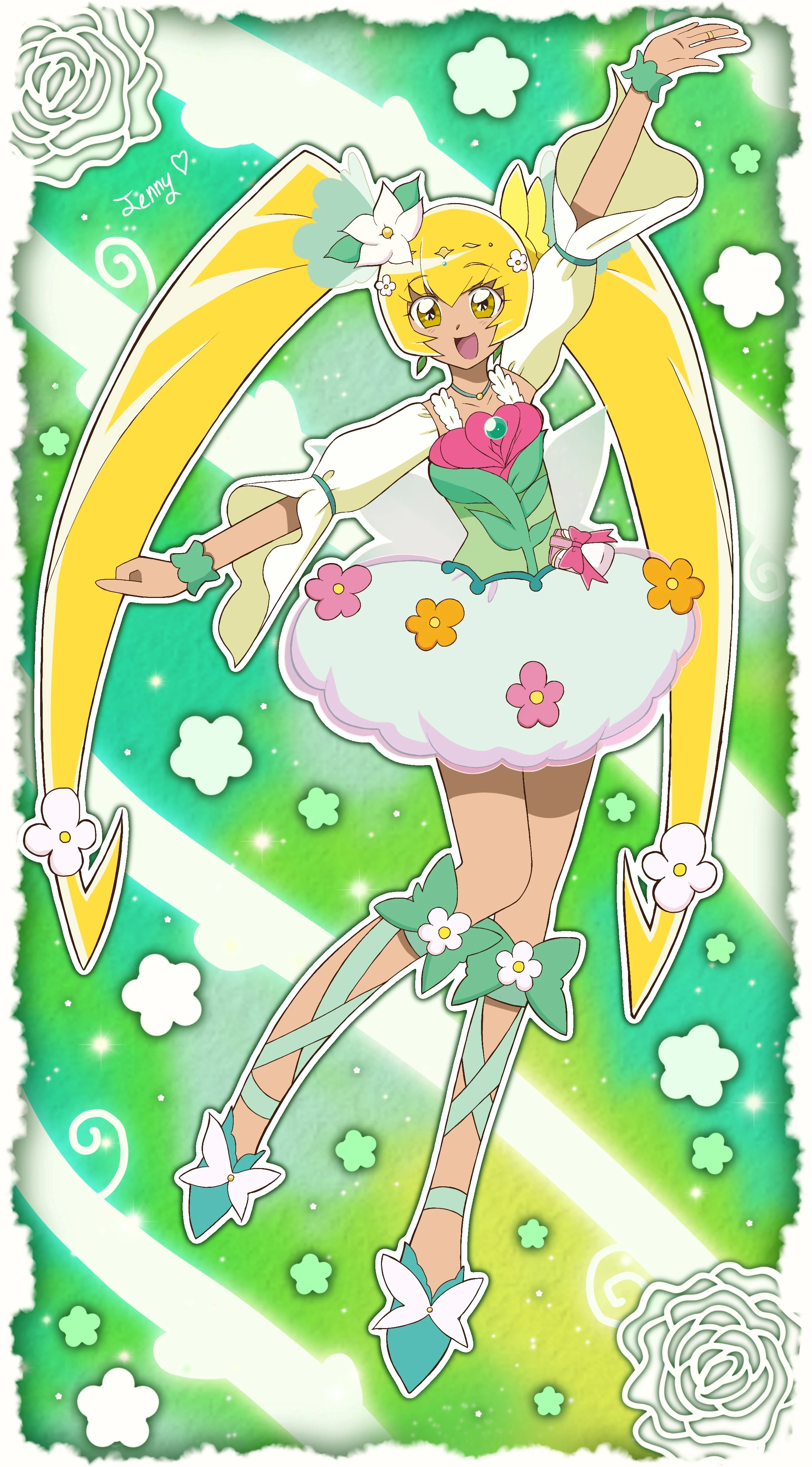 Cure Sunshine as Cure Felice Fanart 🌸 | Fandom