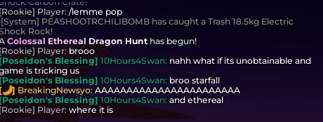 2 Hours of fishing for Ssw Floppy (Got Nothing) and all of this spawns ...