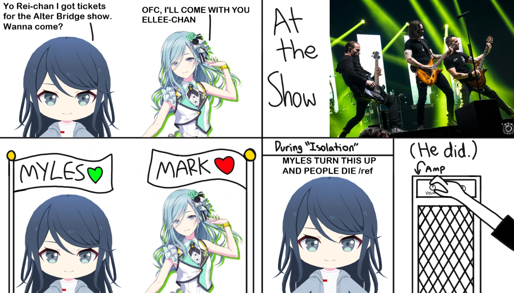 Ellee and Reiko go to the Alter Bridge show (comic) | Fandom